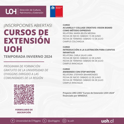 Abiertas las inscripciones para los Cursos de Extensión UOH: Temporada ...